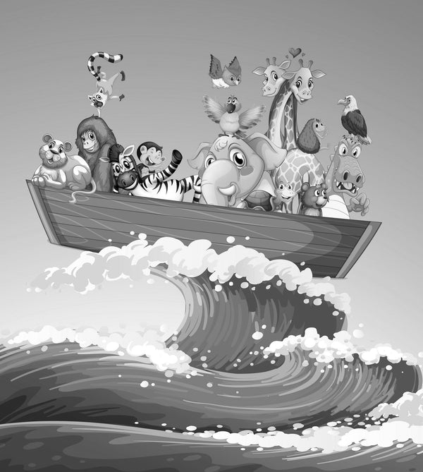 Animals Afloat Wall Mural - PASWM