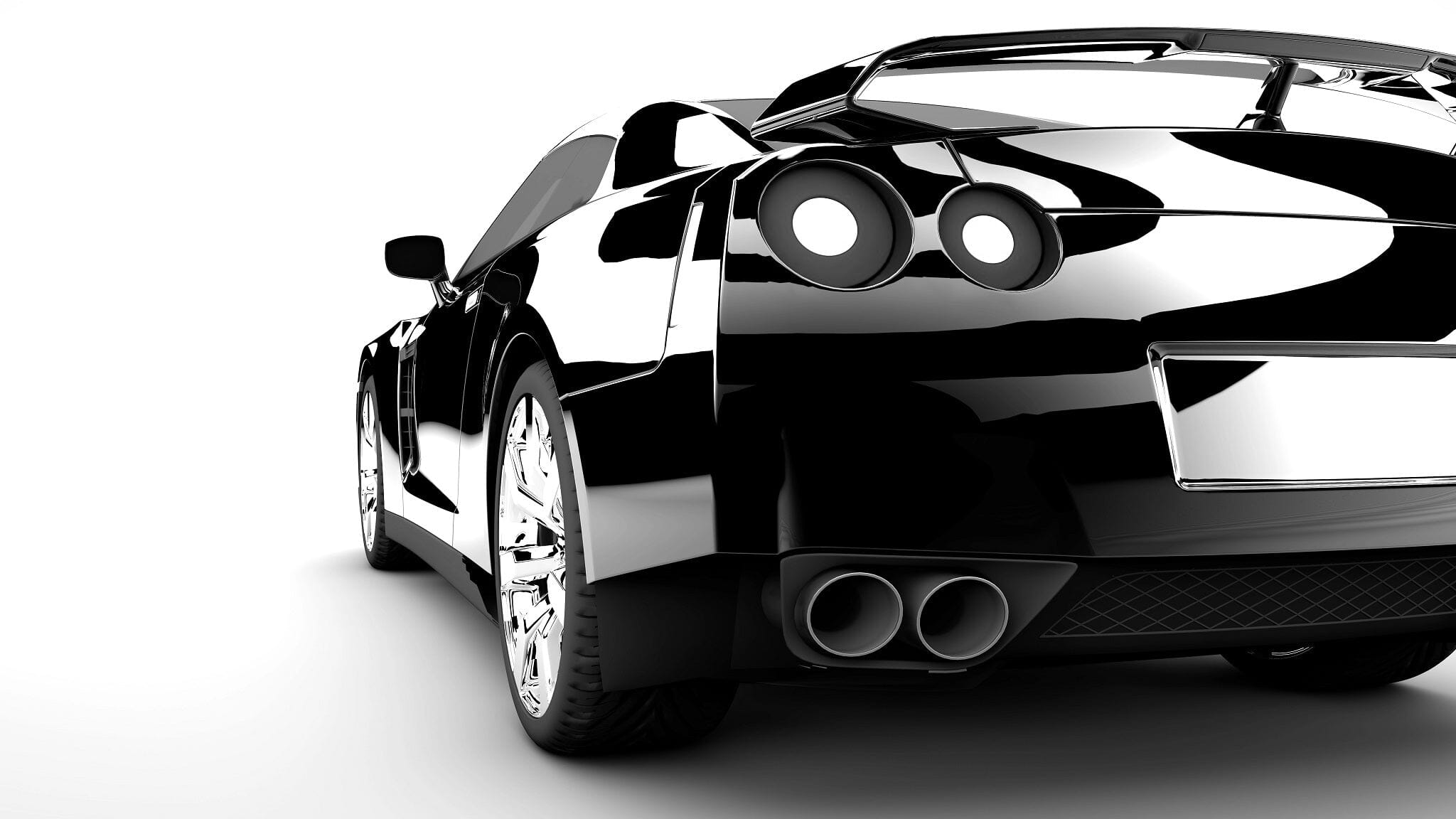 Black Car Wall Mural - PASWM