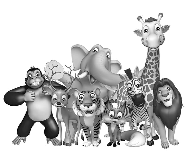 Jungle Crew Wall Mural - Peel and Stick Wall Murals