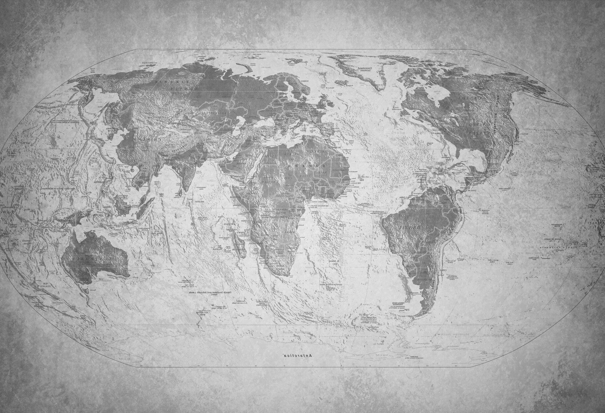 Vintage Classic Map Wall Mural - PASWM