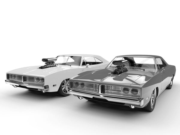 Muscle Cars Wall Mural - Peel and Stick Wall Murals