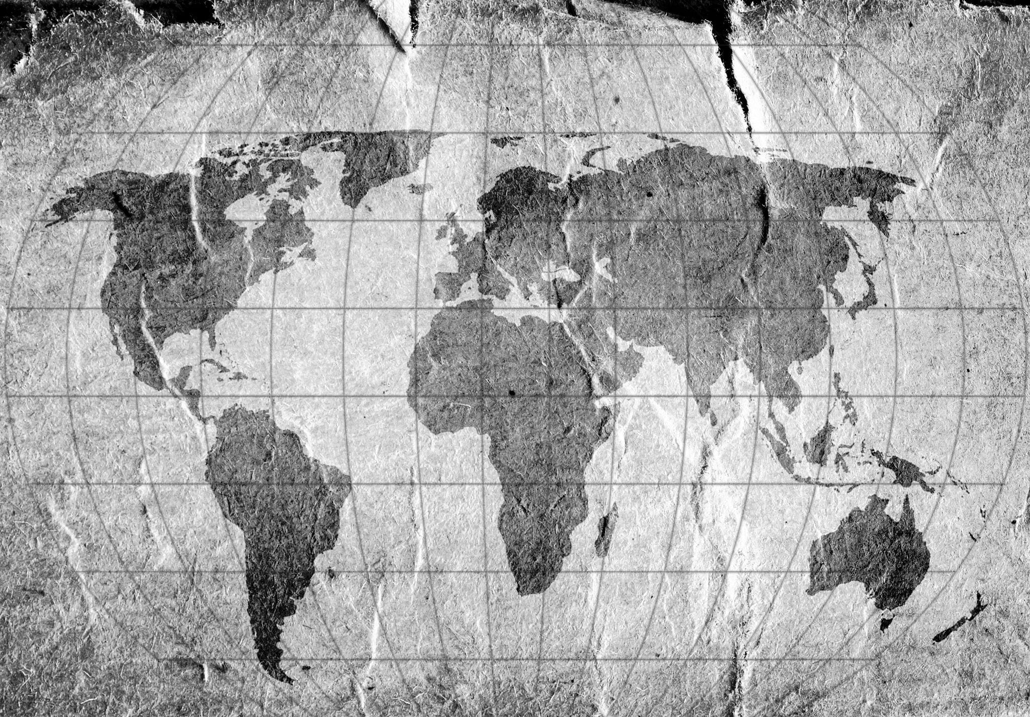 Old Book Map Wall Mural - PASWM