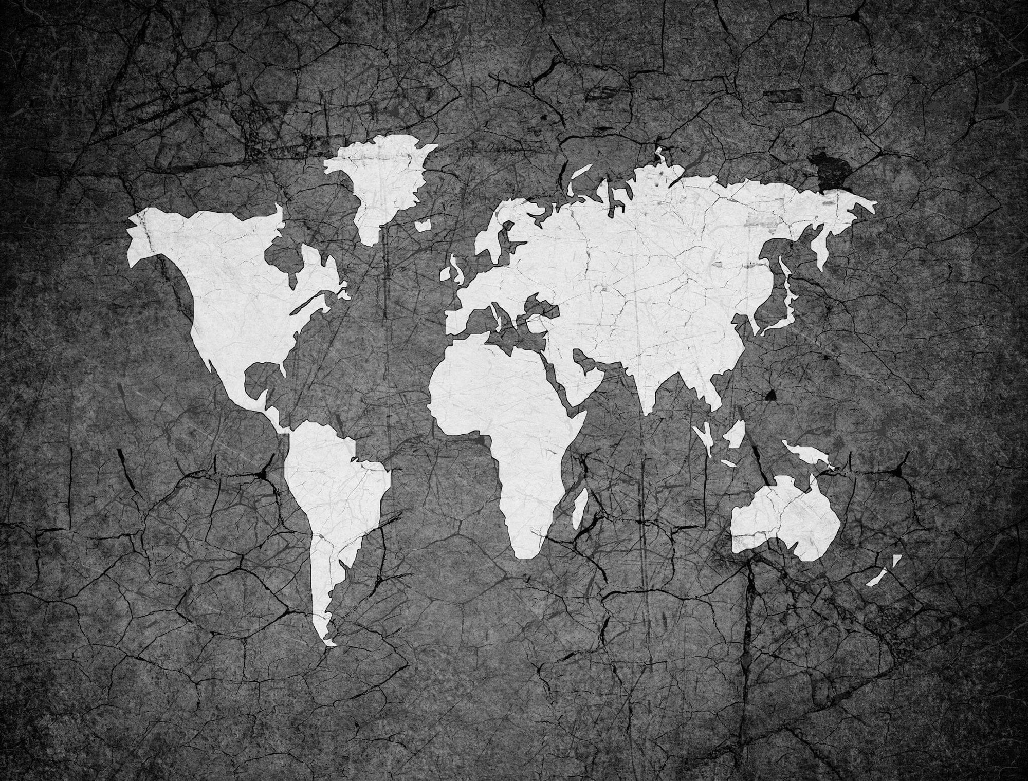 Old World Map Peel and Stick Wall Mural - Peel and Stick Wall Murals