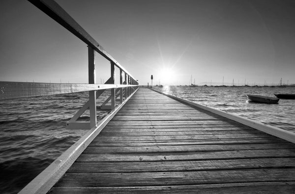 Path to Sea Wall Mural - Peel and Stick Wall Murals