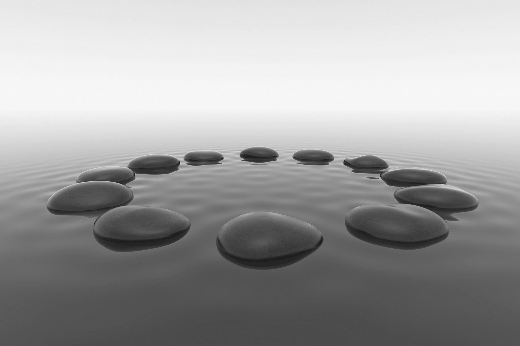 Pebbles in Water Wall Mural - PASWM