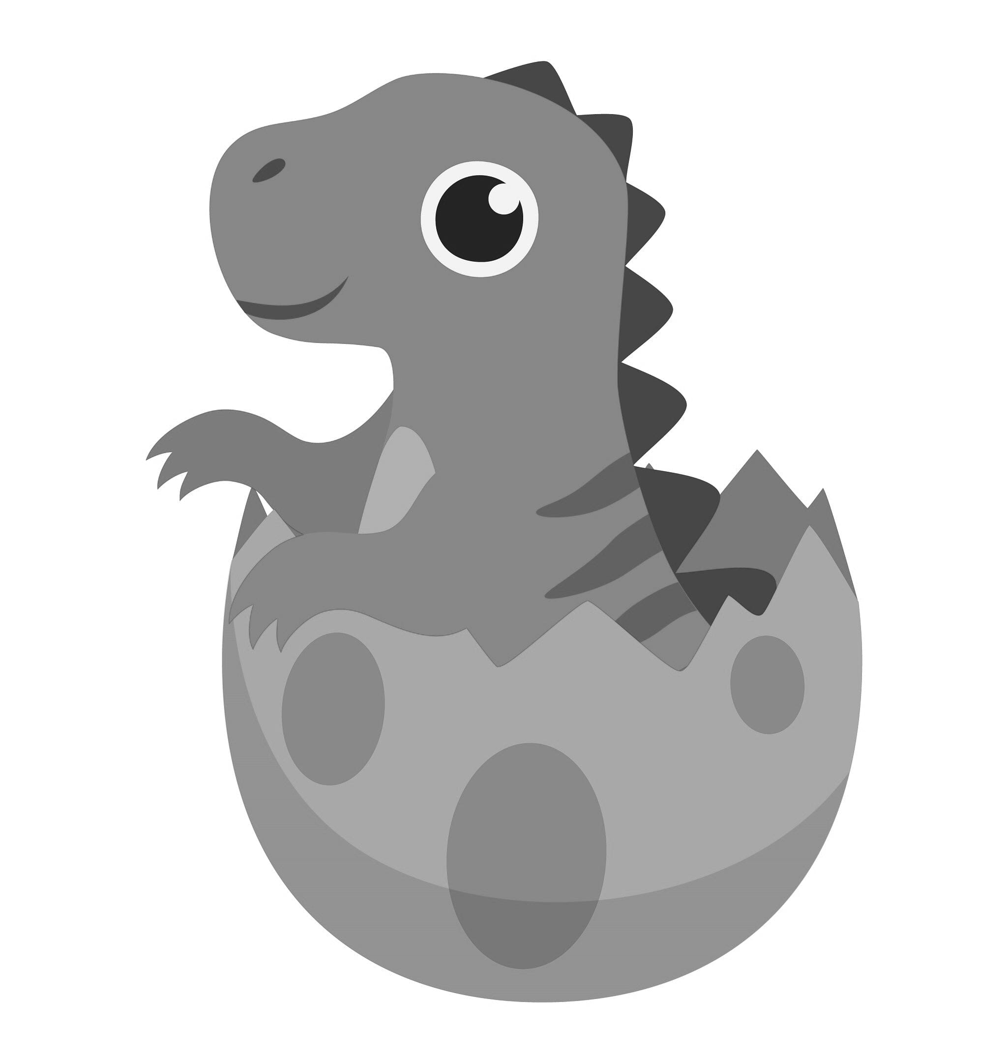 Red Dino Hatching Wall Mural - PASWM