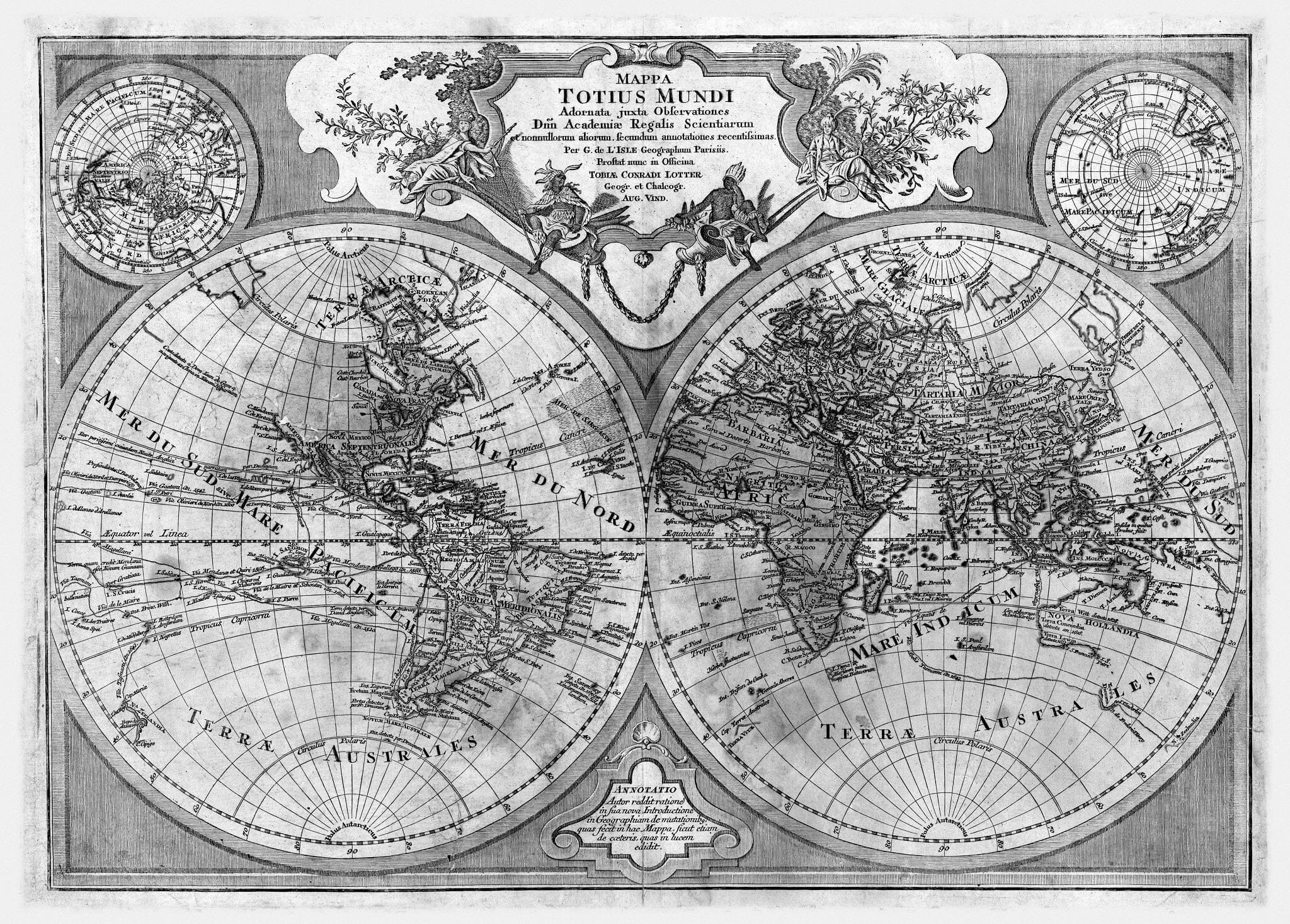 Totius Mundi Map Wall Mural - PASWM