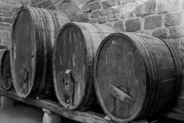 Vintage Wooden Barrels Wall Mural - Peel and Stick Wall Murals