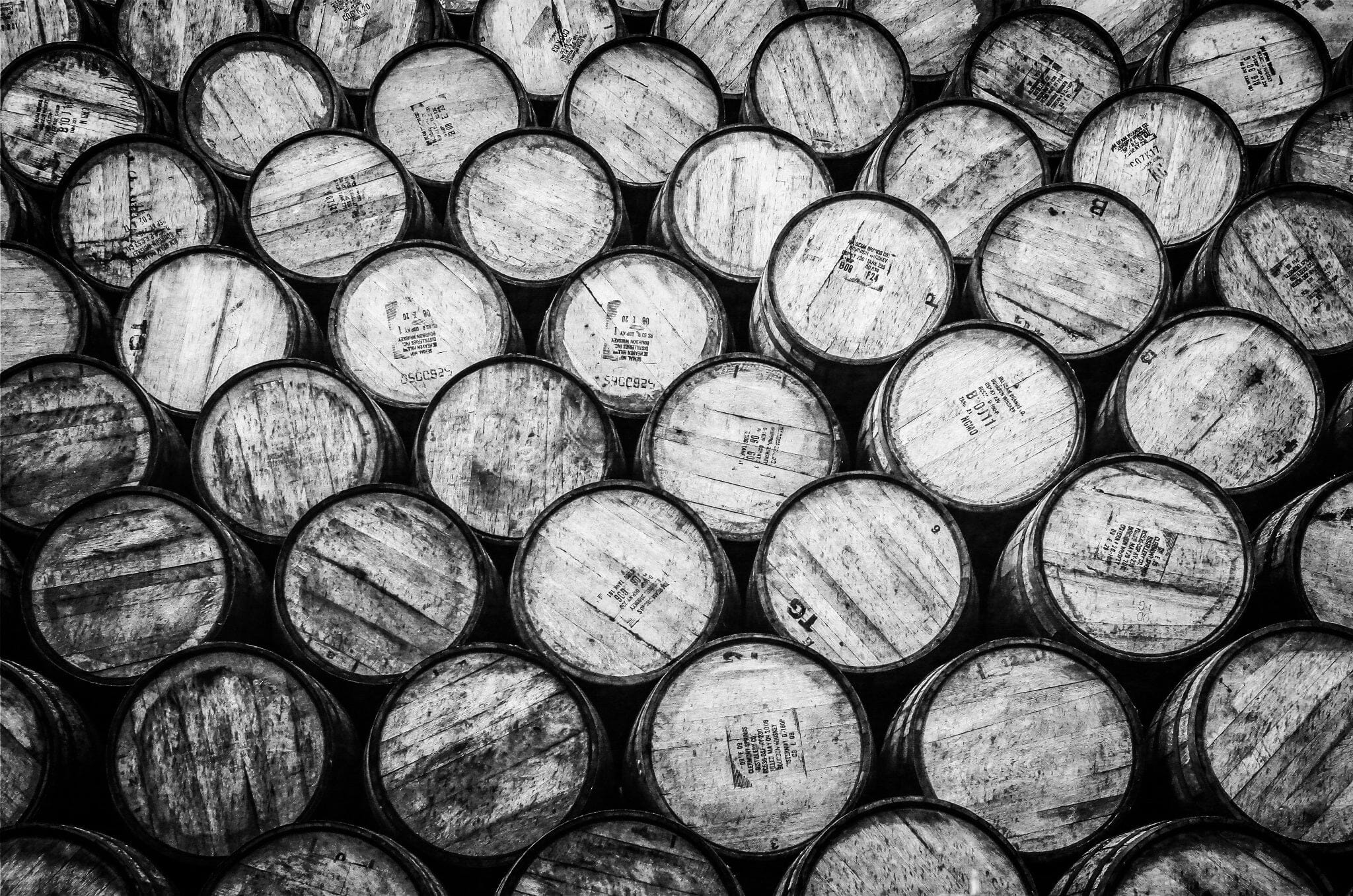 Whisky and Wine Wooden Barrels Wall Mural - Peel and Stick Wall Murals