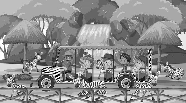 Zebra Zone Wall Mural - PASWM