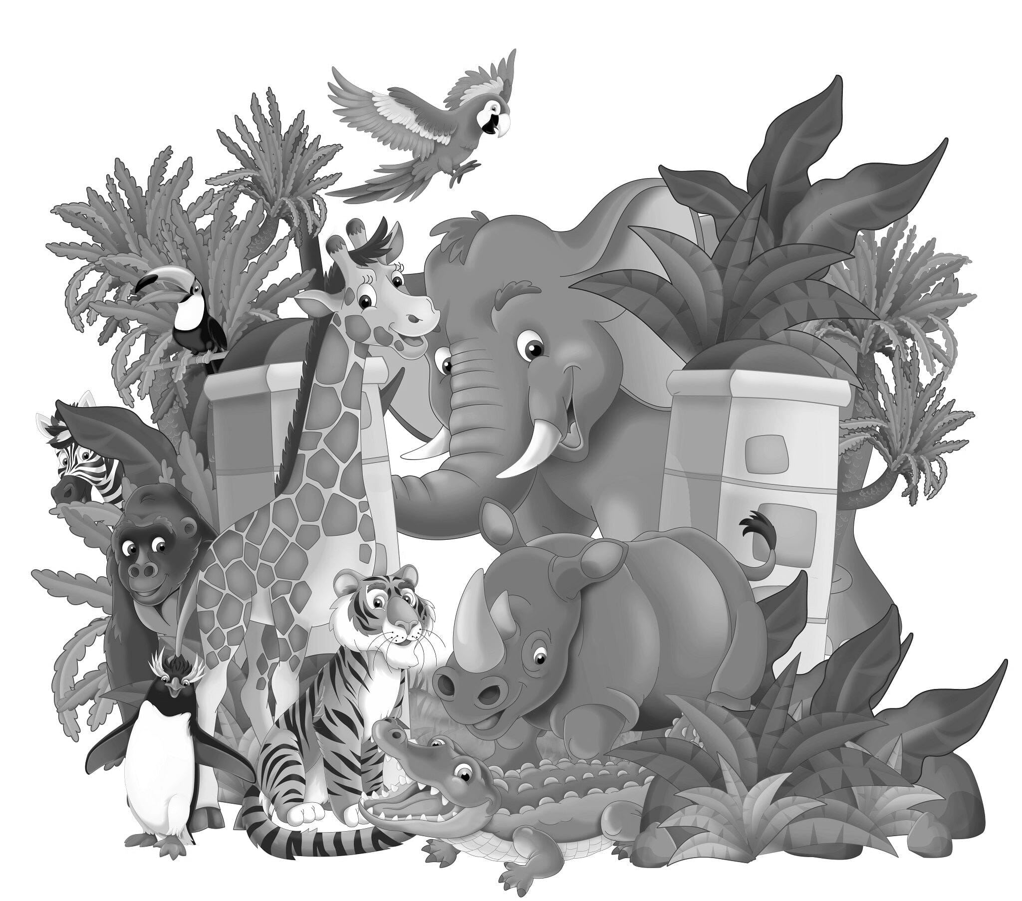 Zoo Squad Wall Mural - PASWM