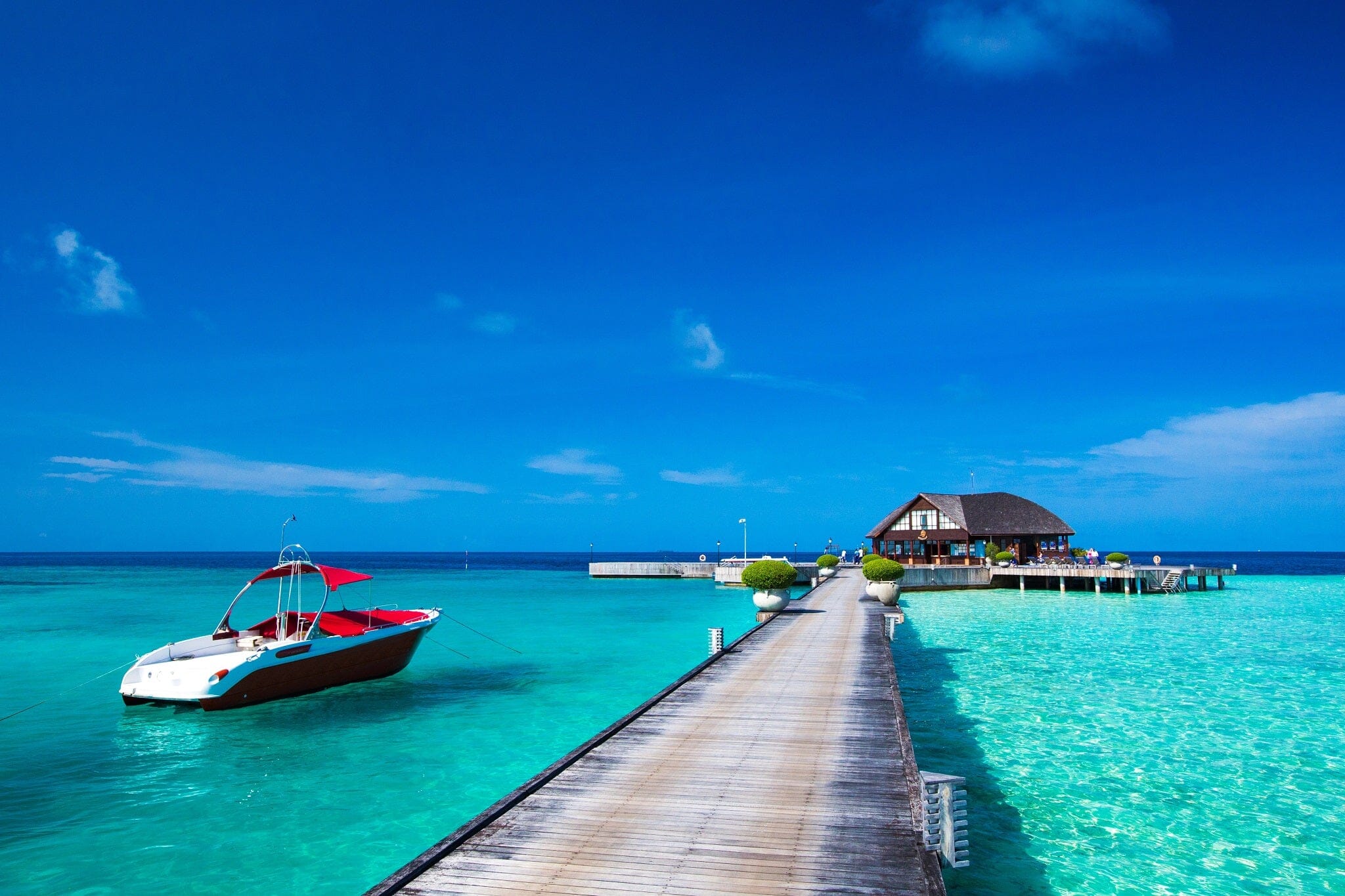 Beautiful Beach at Maldives Wall Mural - PASWM