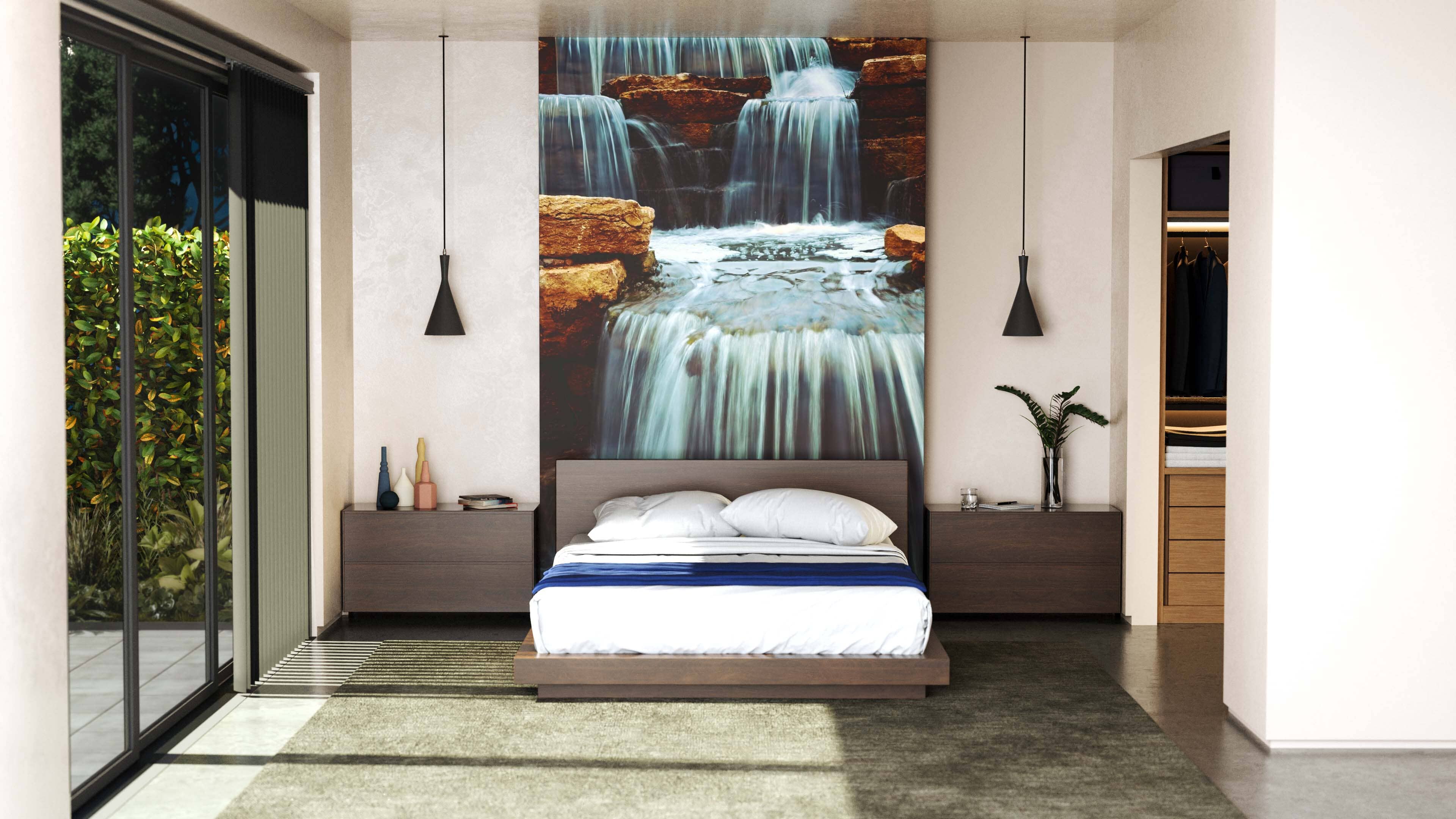 Beautiful Cascading Waterfall Wall Mural - PASWM
