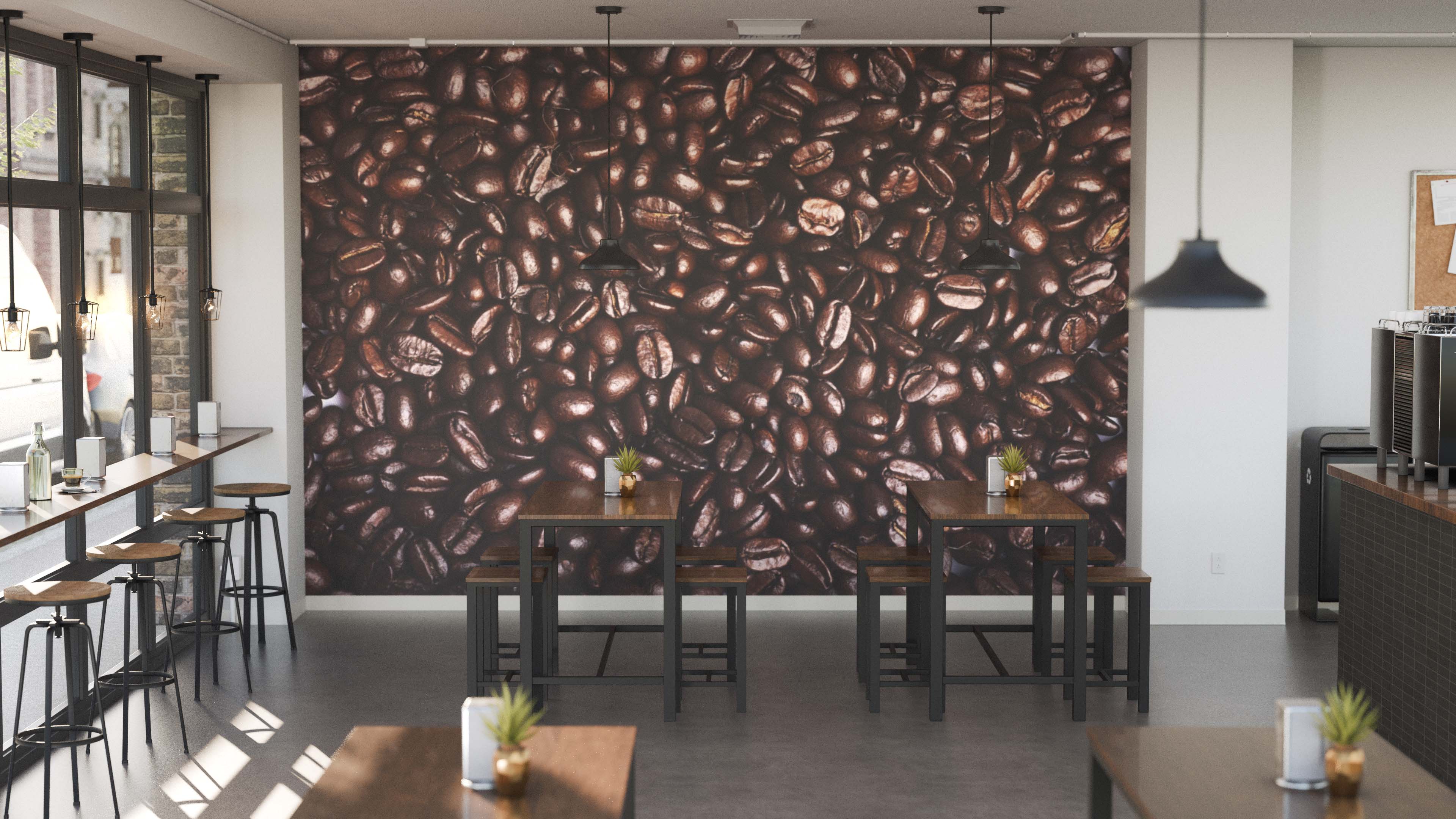Rich Coffee Beans Wall Mural - PASWM