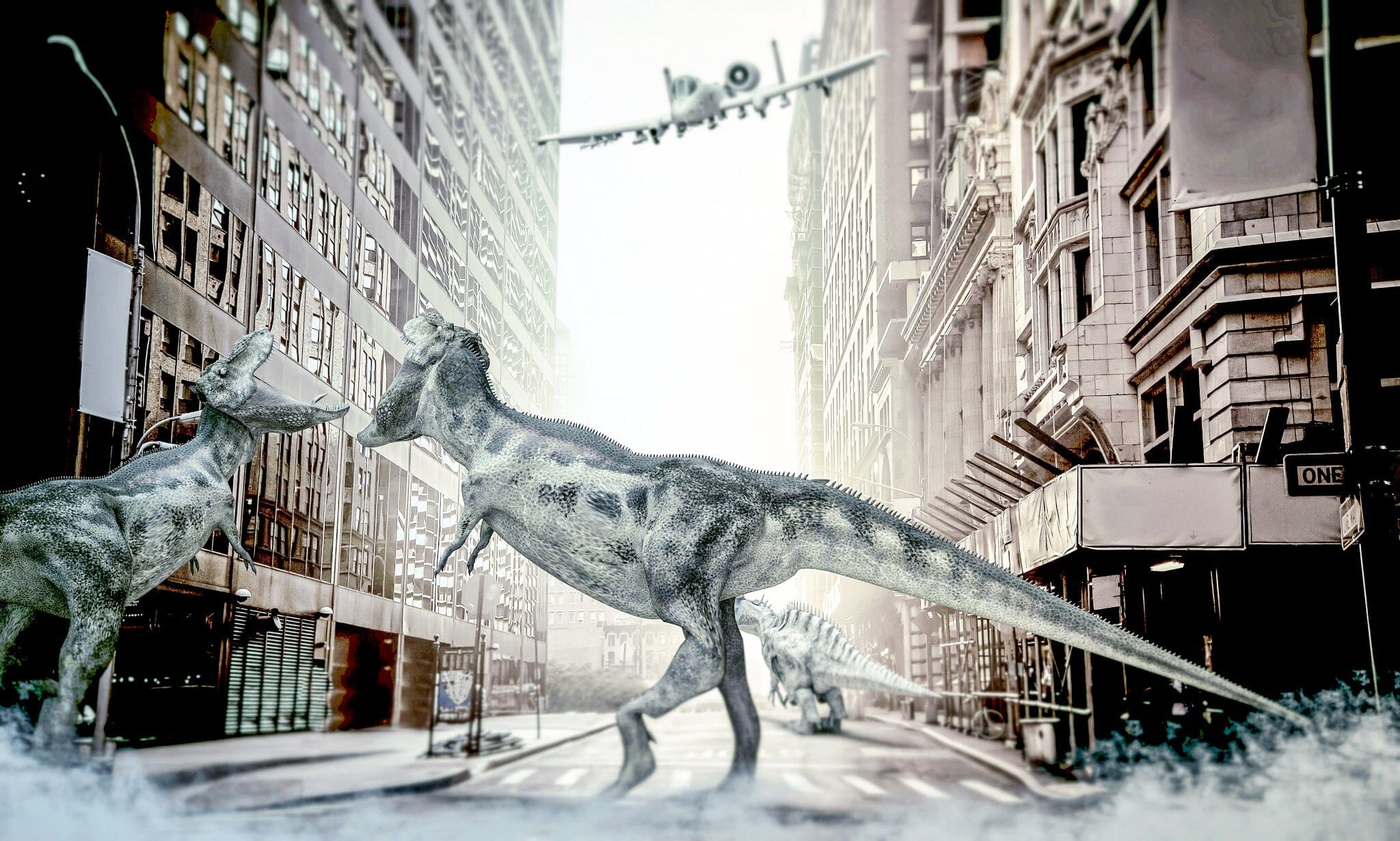 Dinosaurs Fighting Wall Mural - PASWM