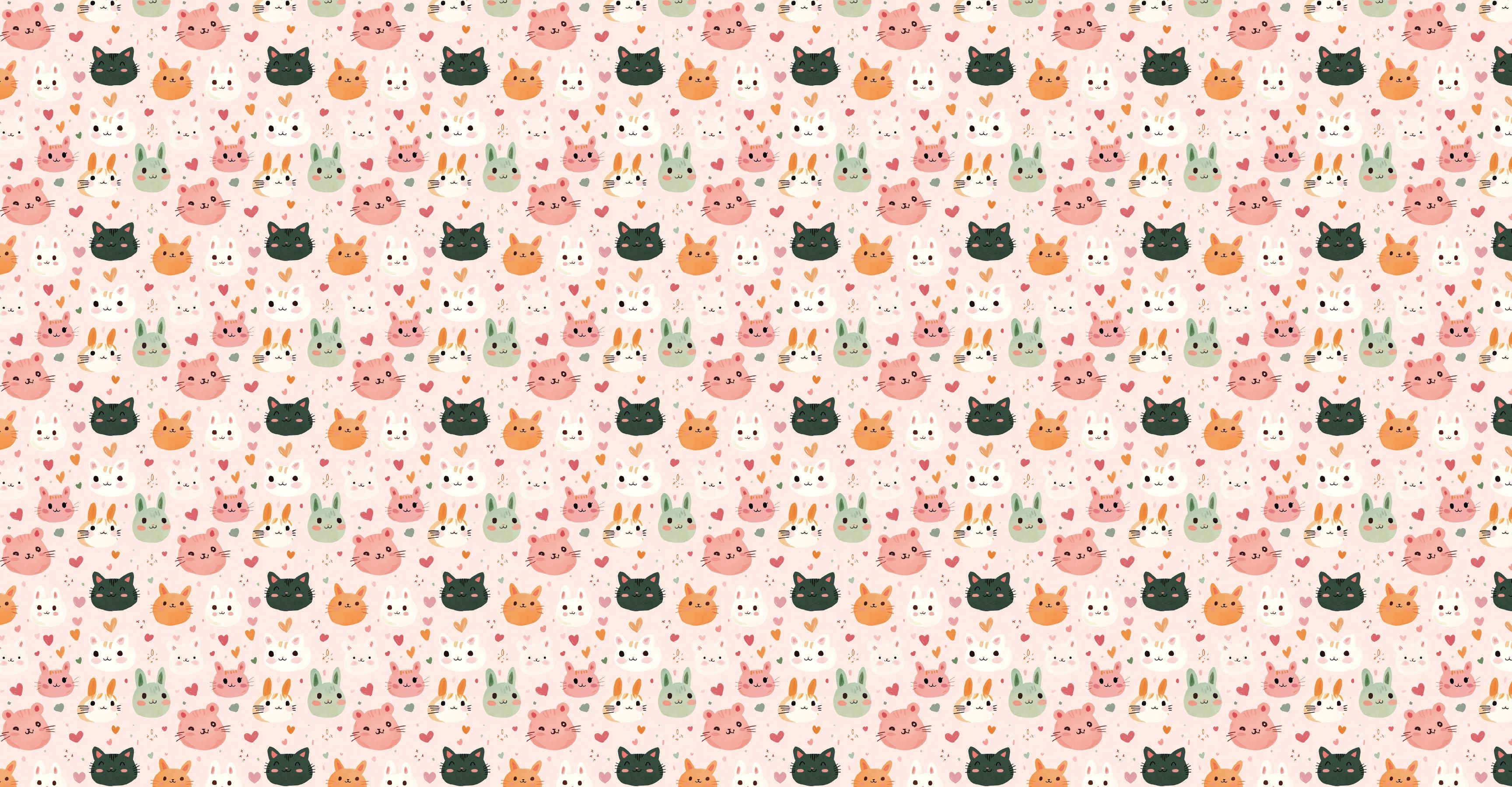 Furry Friends Wall Mural - PASWM