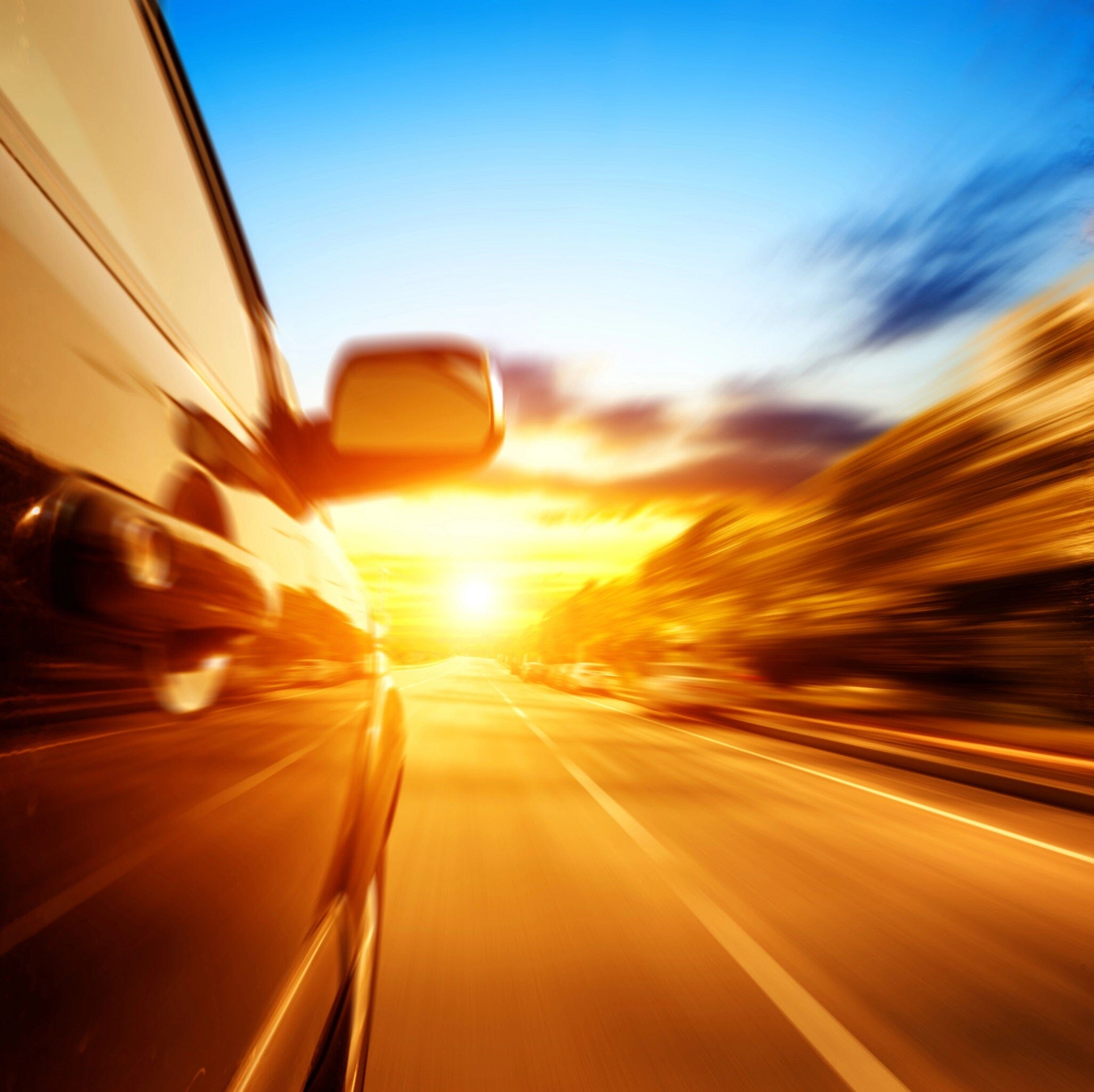 High-Speed Car Wall Mural - PASWM