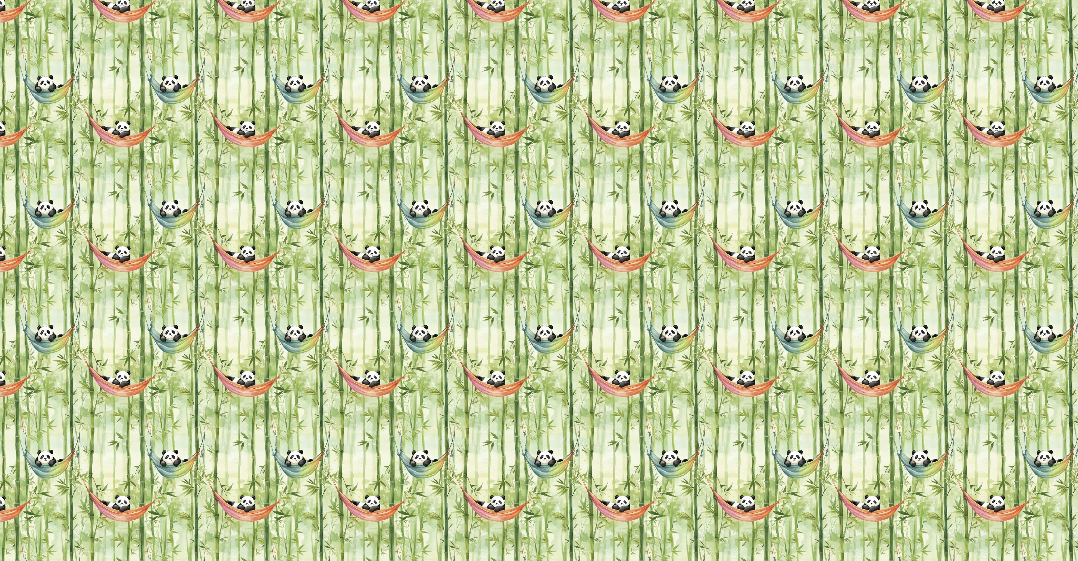 Lazy Panda Wall Mural - PASWM