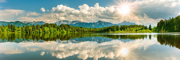 Panoramic Landscape with Lake Wall Mural - PASWM