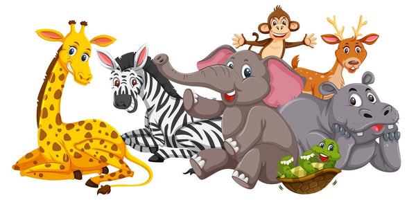 Animal Fun Time Wall Mural - PASWM