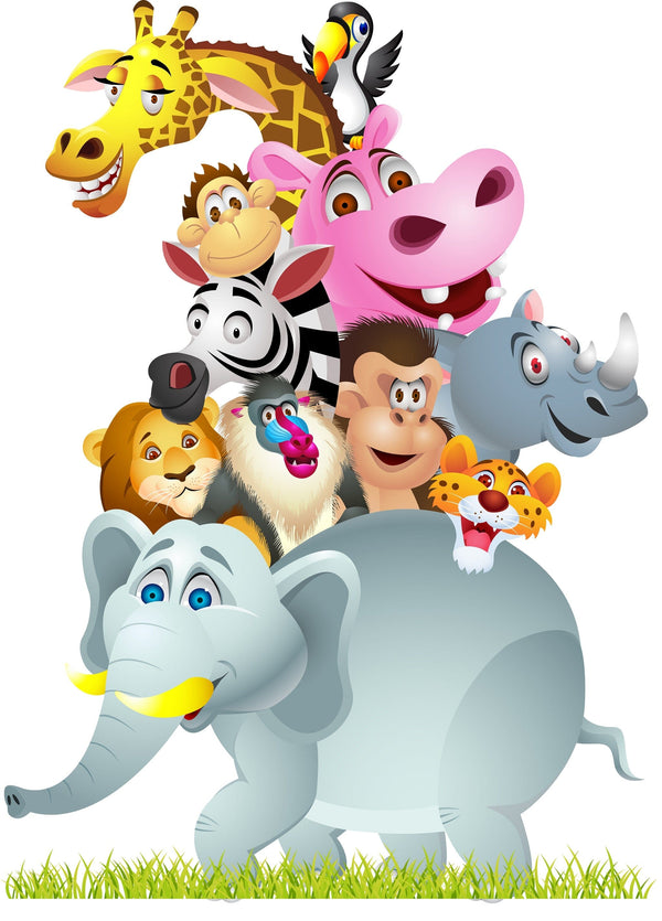 Animal Stack Wall Mural - PASWM