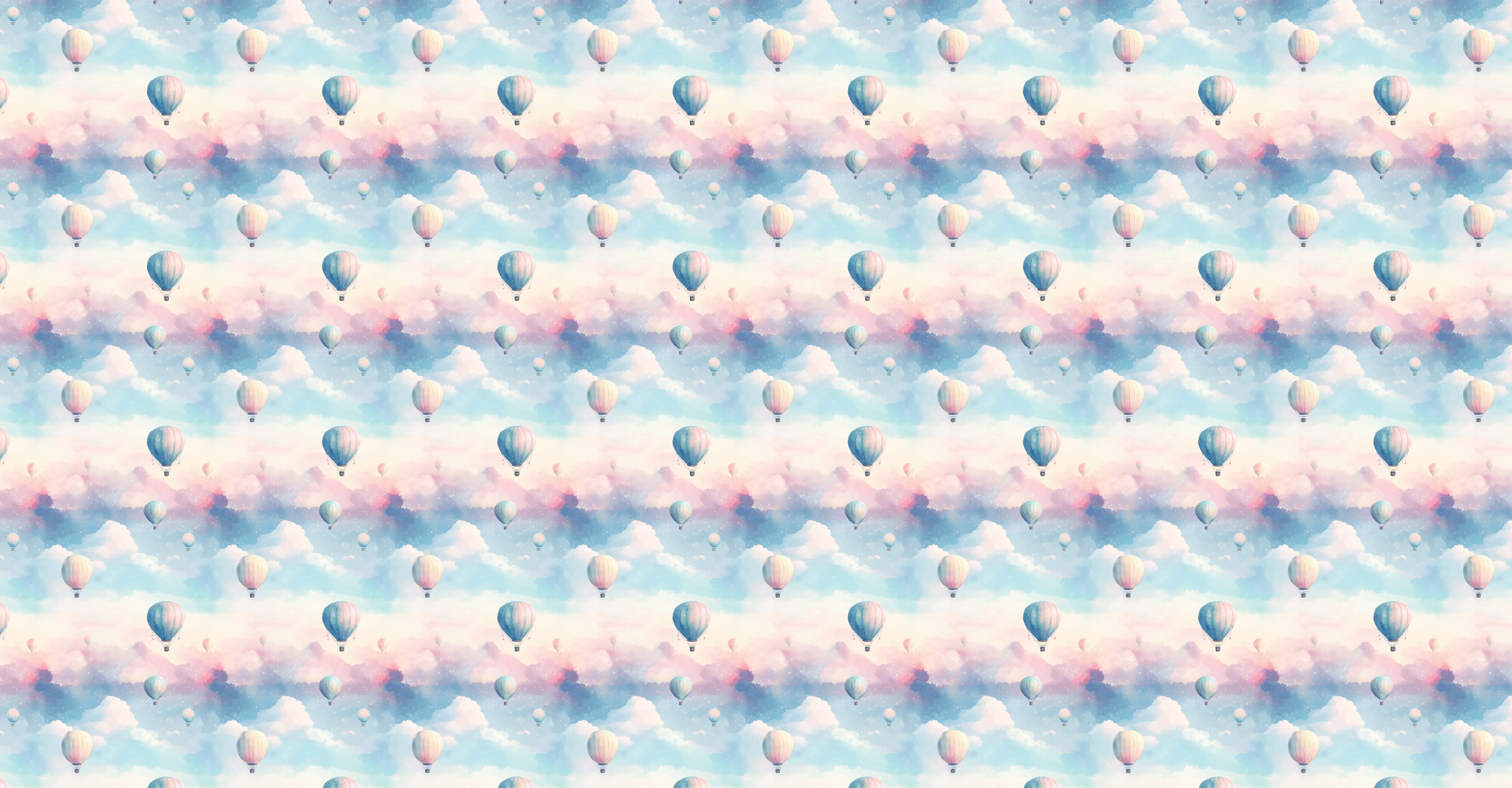 Balloon Adventure Wall Mural - Peel and Stick Wall Murals