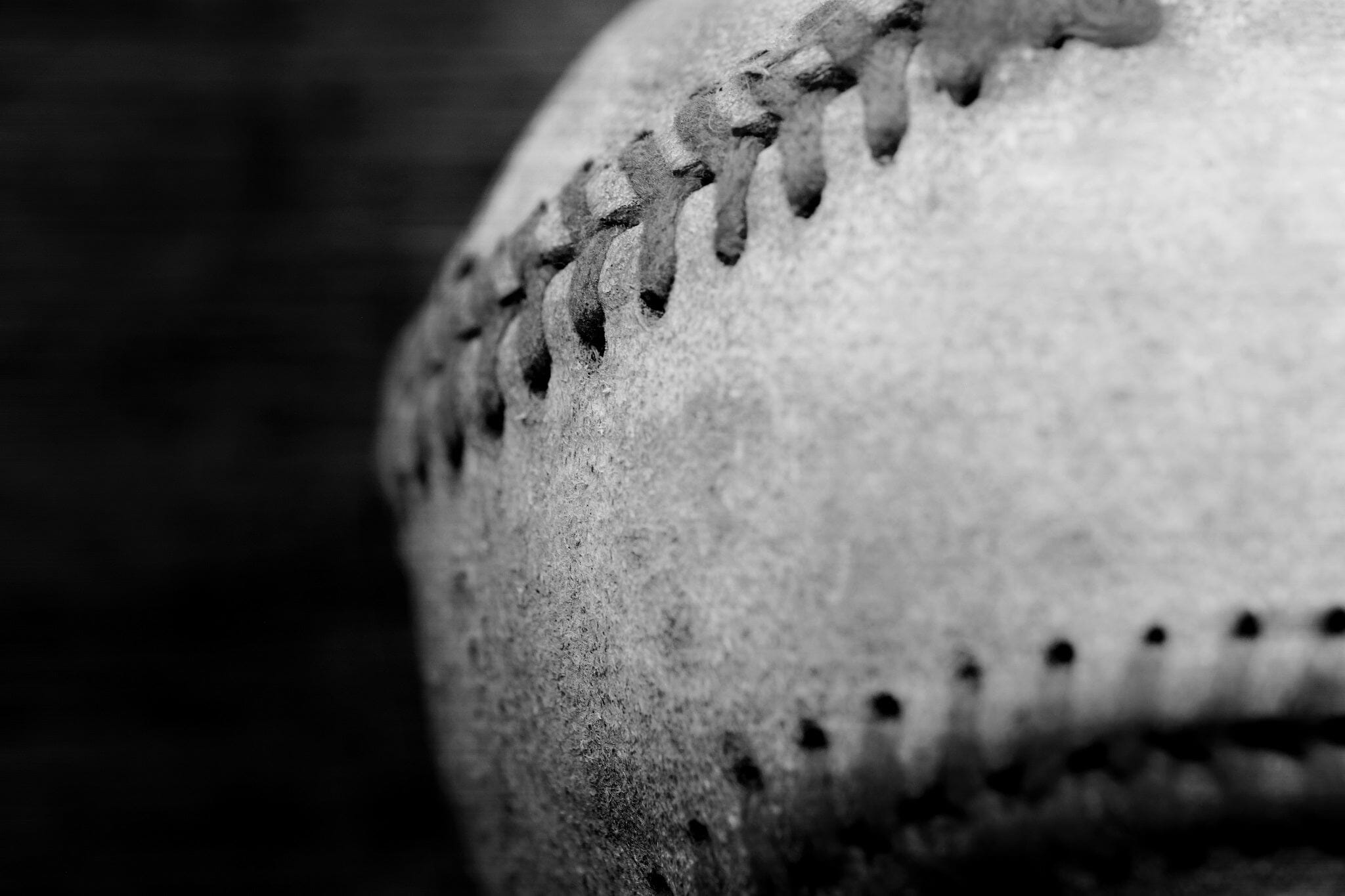 Closeup of Old Rustic Baseball Wall Mural - PASWM