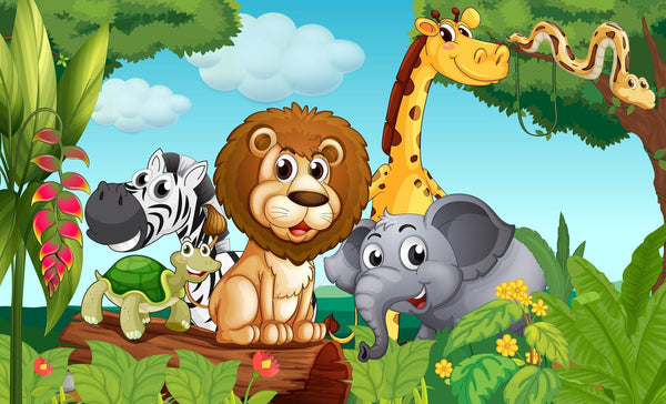 Jungle Family Wall Mural - PASWM