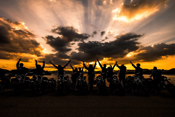 Motorcycle Group Wall Mural - PASWM