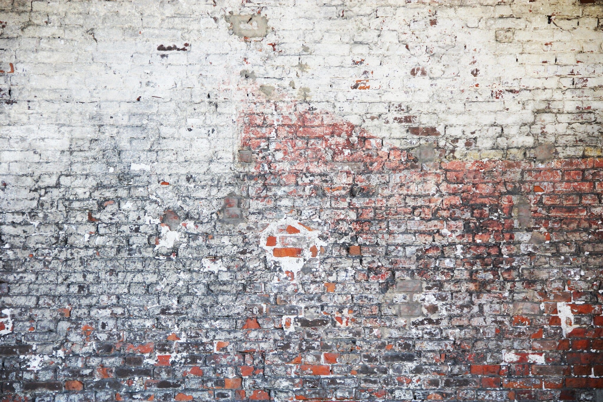 Faded Brick Texture Wall Mural - Peel and Stick Wall Murals