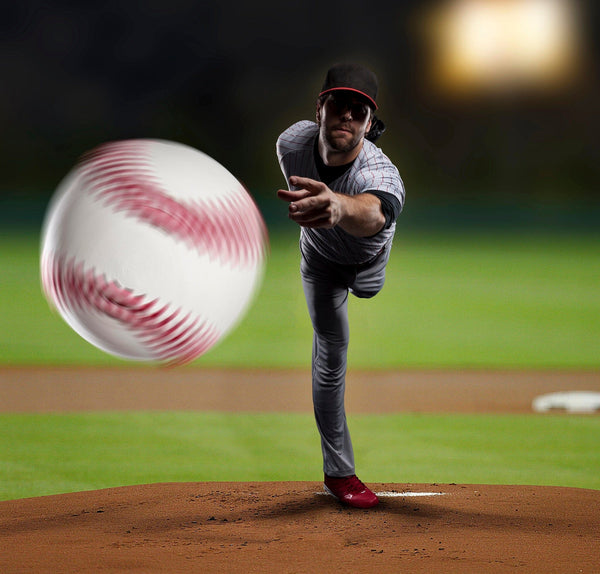 Pitcher Throwing Baseball Wall Mural - PASWM