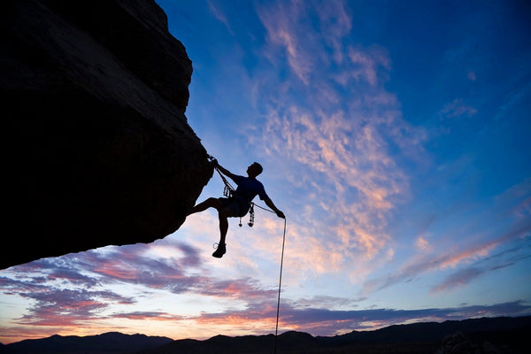 Rock Climber Rappelling Wall Mural - PASWM
