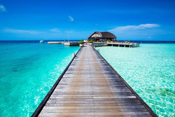 Tropical Beach in Maldives Wall Mural - PASWM