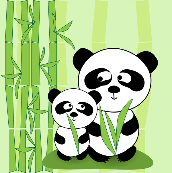 Vector Panda Wall Mural - PASWM