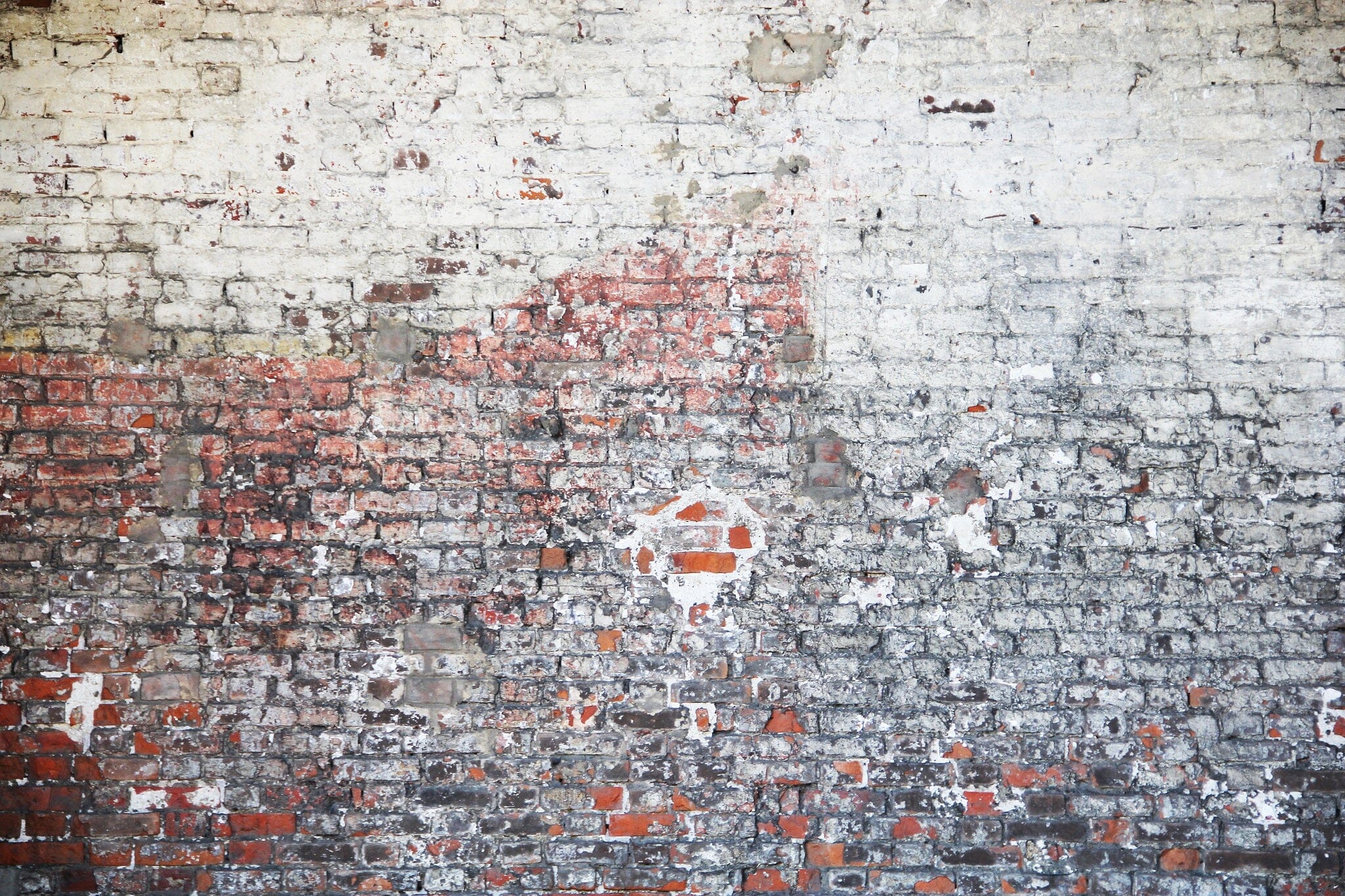 Faded Brick Texture Wall Mural - Peel and Stick Wall Murals