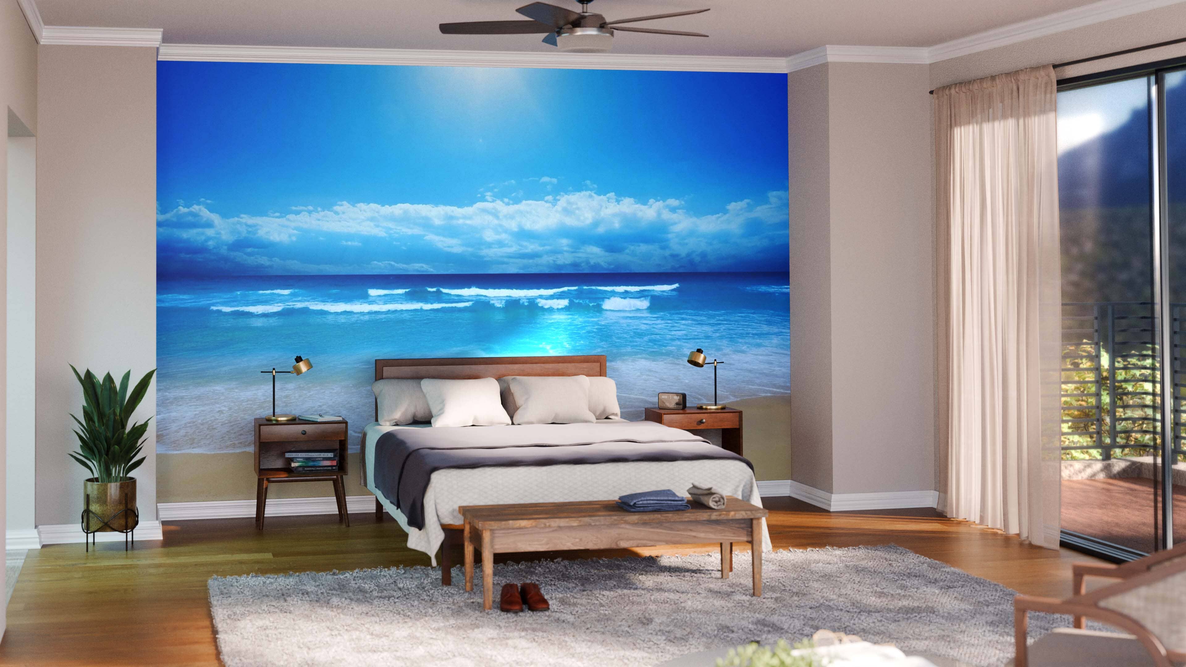 Paradise Beach Waves Wall Mural - PASWM