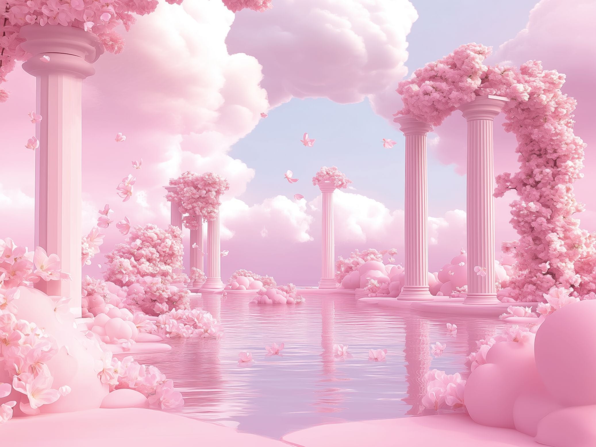 Pink Haven Wall Mural - PASWM