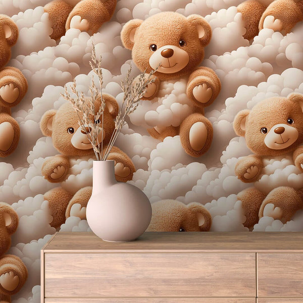 Snuggly Bears Wall Mural - Peel and Stick Wall Murals