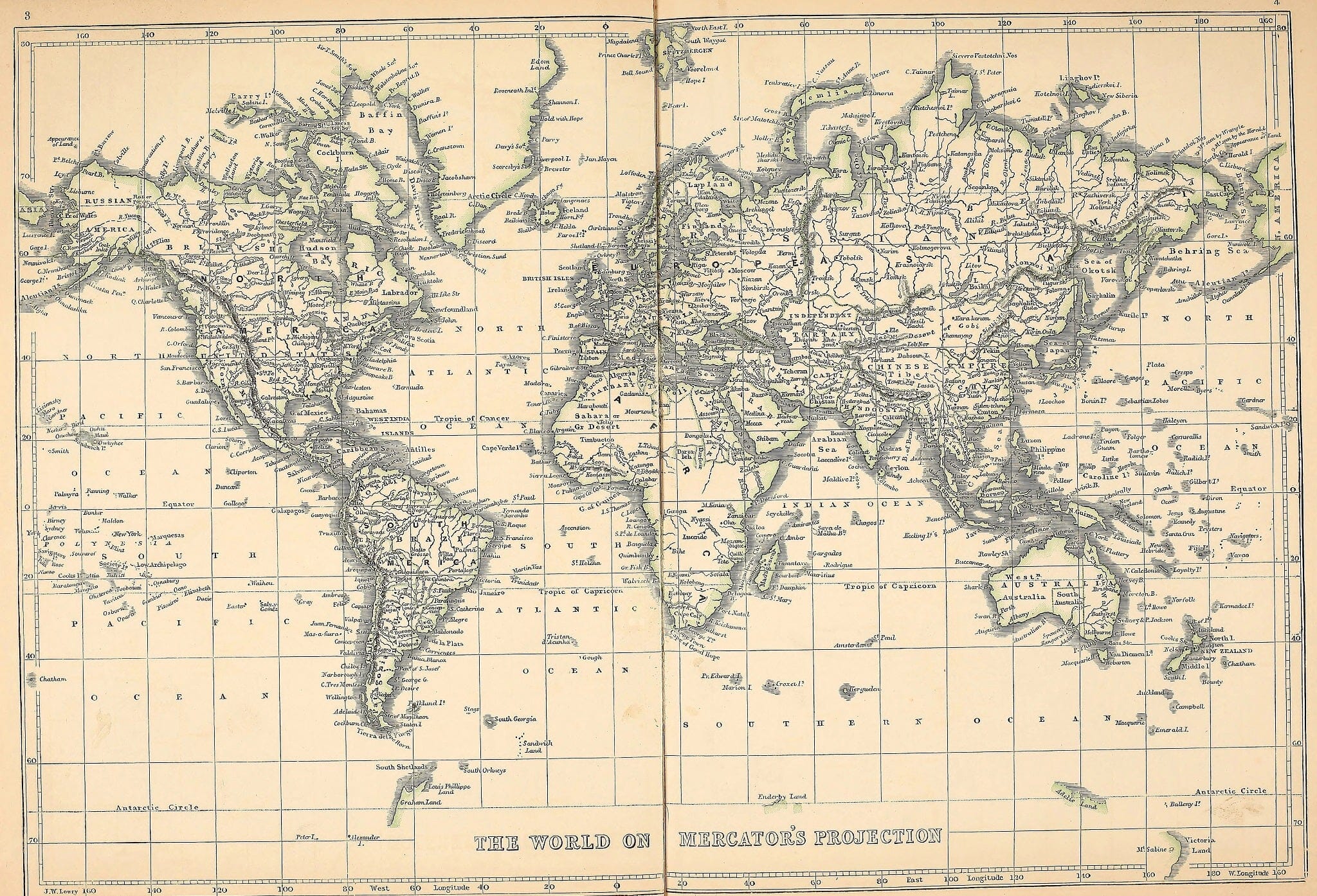 World Atlas Wall Mural - PASWM